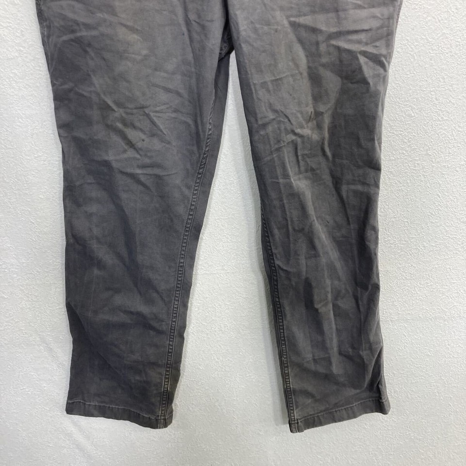 Carhartt Cargo Work Pants Gray W32 Used Zip Up Workwear | eBay