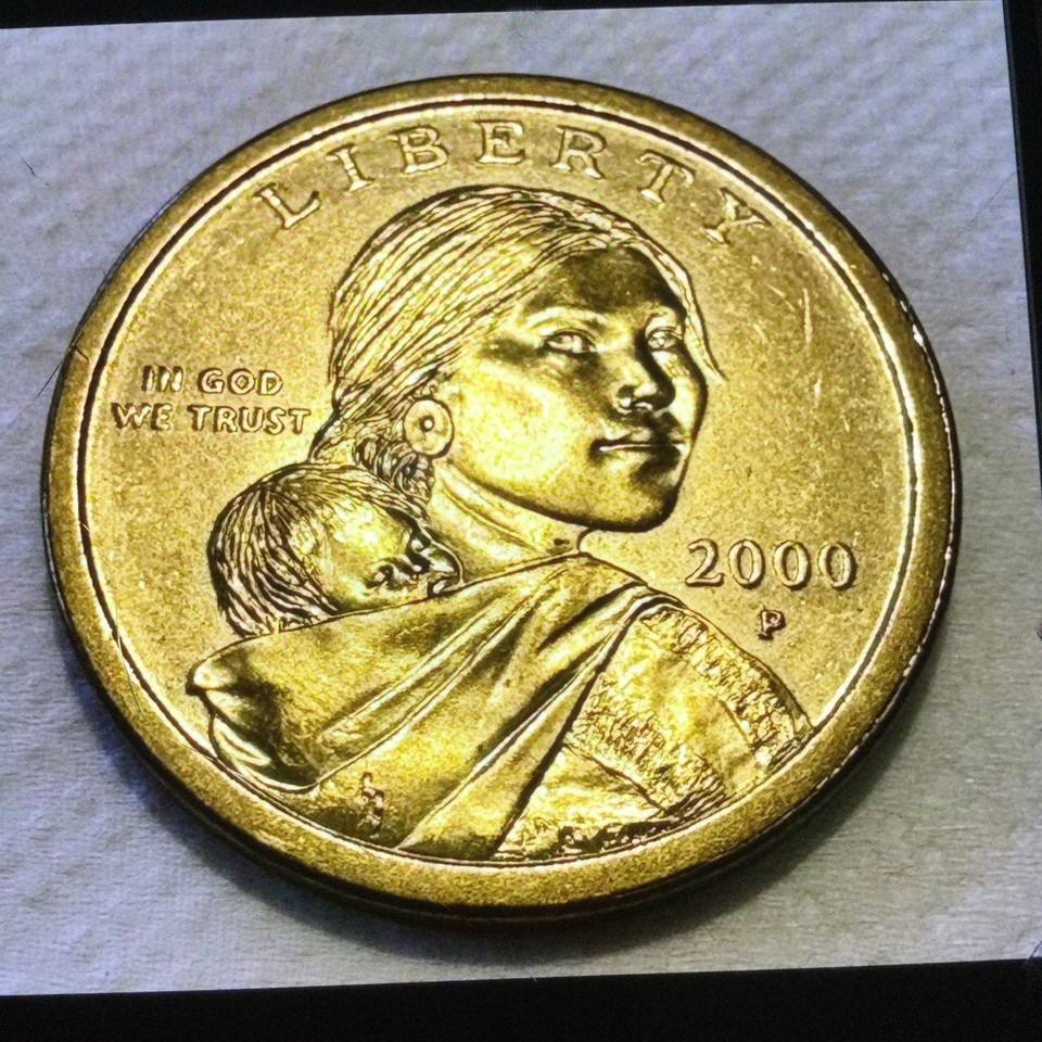 2000 P SACAGAWEA ONE DOLLAR US LIBERTY GOLD COLOR COIN Rare | eBay
