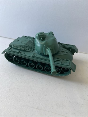 Vintage 1960s Green Plastic M48 Patton Tank Army Military Vehicle Toy ...