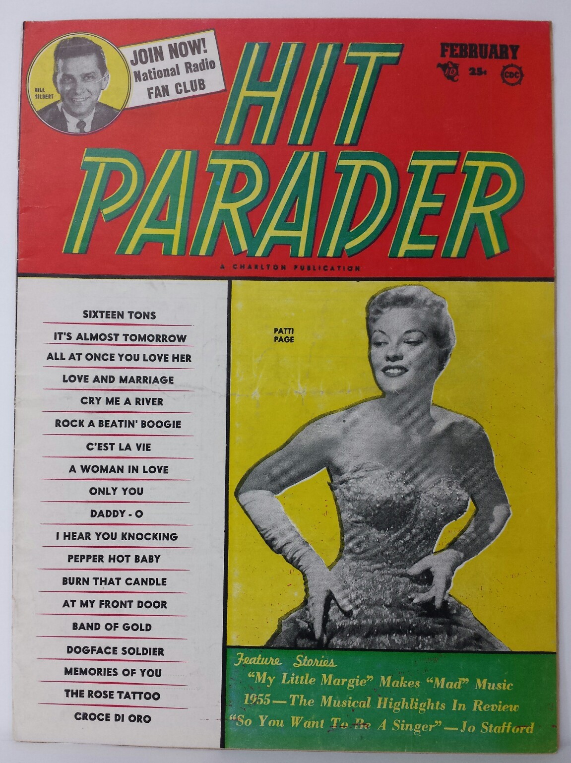 Hit Parader Magazine Back Issue February 1956 Patti Page GD | eBay