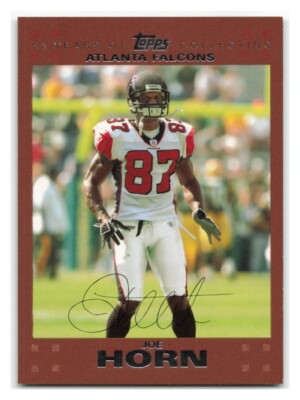 Joe Horn 2007 Topps Football Copper Parallel SP /2007 #163 - ATL ...