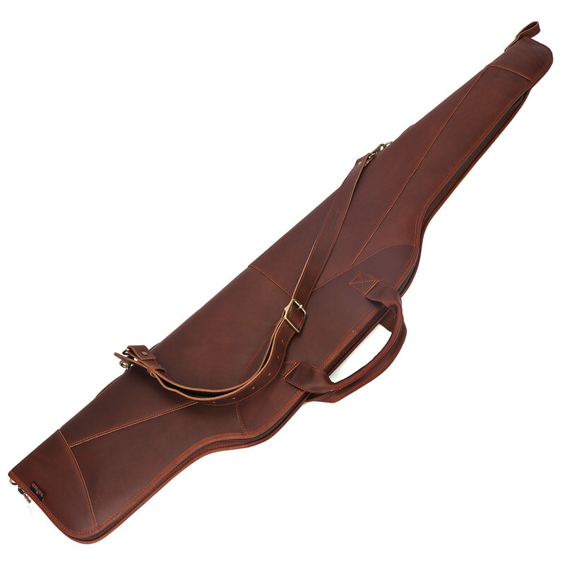 Leather Rifle Carrying Scope Case Soft Gun Slip Storage Sling Bag ...