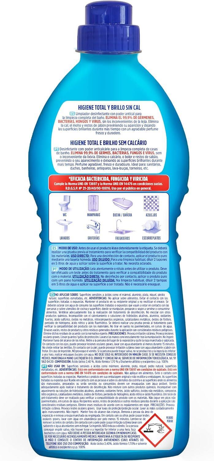 Asevi Bathroom Disinfectant Liquid Floor Surface Cleaner Anti Scale 1L ...