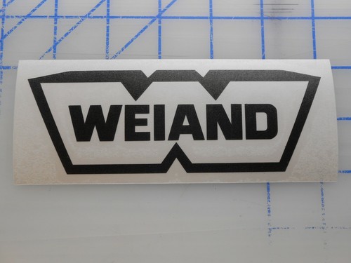 Weiand Decal Sticker 3" 5.5" 7.5" 11" Intake SBC LS Oil Pan Water Pump ...