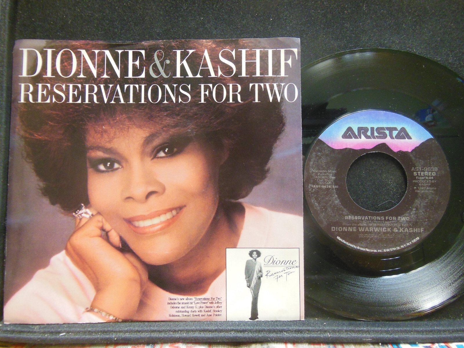 Dionne & Kashif – Reservations For Two / For Everything, 45 RPM VG+ w ...
