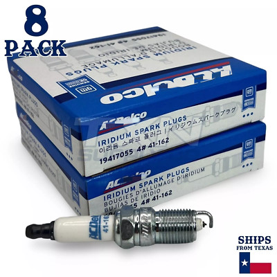 New 8 Pack For GM ACDelco 41-162 Iridium Spark Plugs 19417055 | eBay