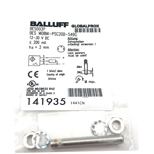 New BALLUFF BES M08MI-PSC20B-S49G(BES003P)Inductive Standard Sensors ...