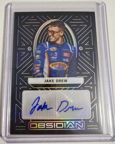 Jake Drew 2023 Chronicles Obsidian Racing GOLD ROOKIE Autograph Card ...