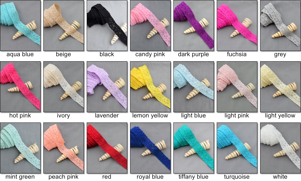 10 Yards Elastic Lace 1" Stretch Lace Elastic Lace Trim Elastic ...