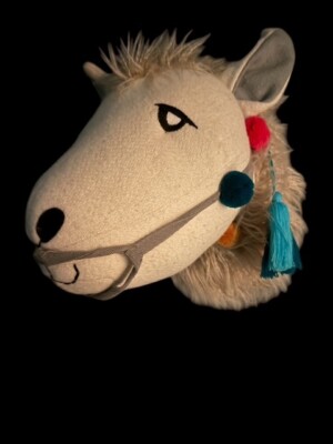 Pillow Fort Llama Plush Head Wall Decor | eBay