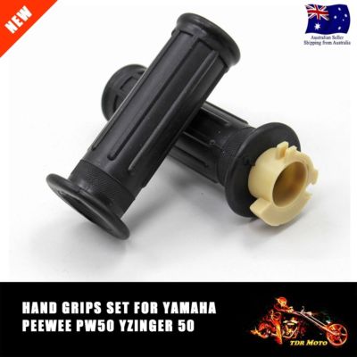For Yamaha PW50 Black Hand Grips Rubber Grip PeeWee 50 PW PY50 Dirt/Pit ...