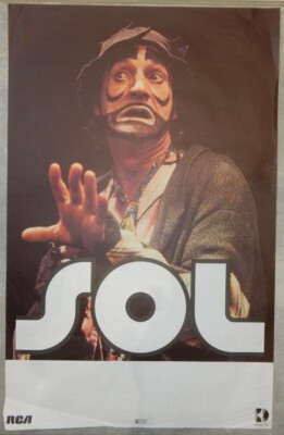 RARE AFFICHE ARTISTE SOL LE CLOWN CLOCHARD ANNÉES 70 80 | eBay