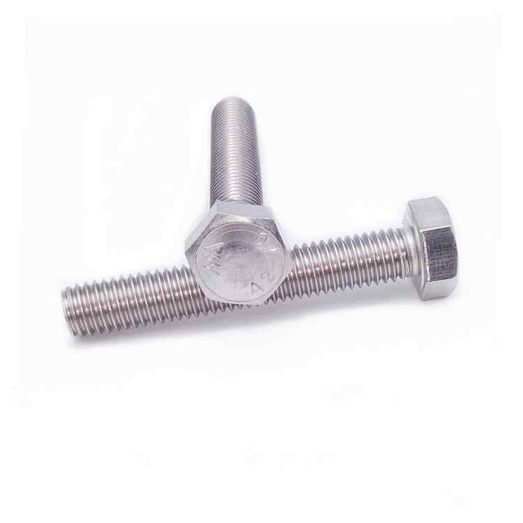 M7 Hexagon Head Bolts Hex Head Screw M7x1 304 Stainless Steel / High ...