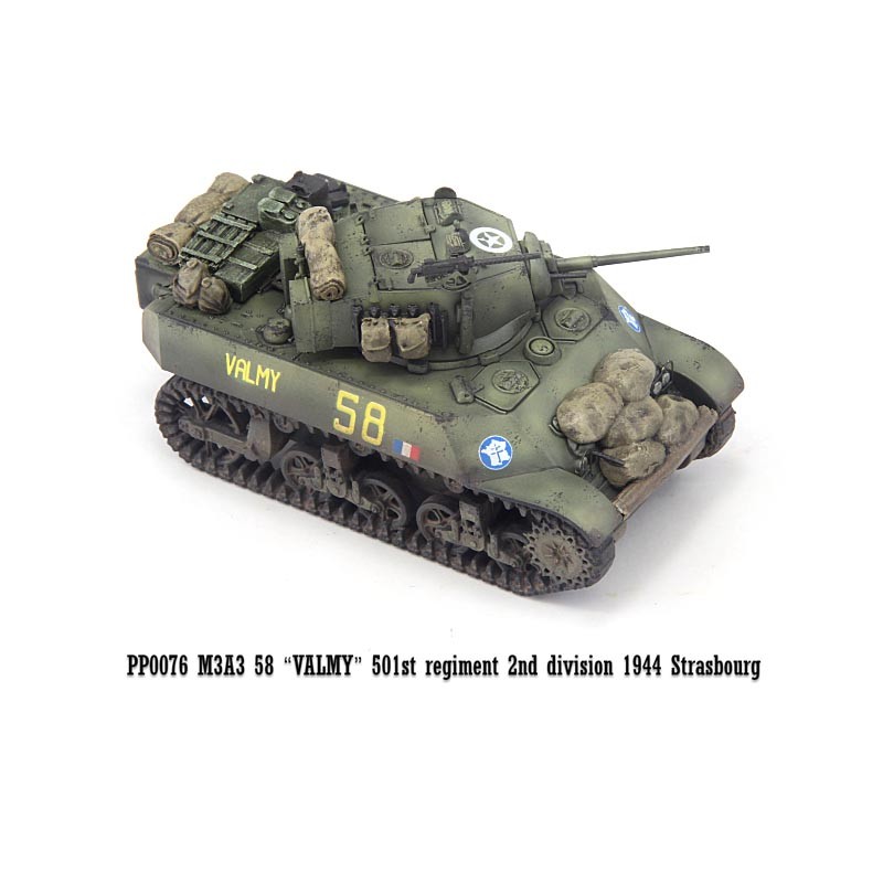 S-Model 1/72 Free French 501st Tank Regiment M3A3 Tank Valmy Finished ...