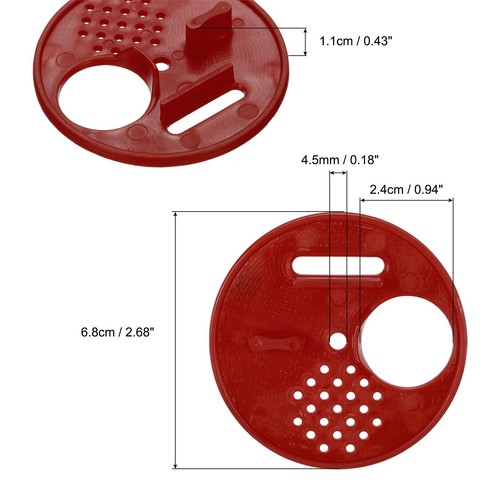 10Pcs Beehive Box Entrance Gate 68mm Plastic Round Rotatable Bee Door ...