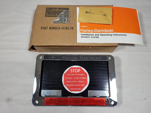 NOS 1970s Harley Davidson Security System License Plate Alarm ...