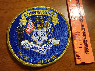 Connecticut state POLICE troop L Litchfield barracks | eBay