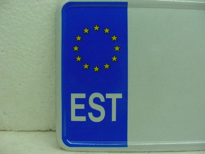 Estonia EST custom european VOLVO bmw AUDI MERCEDES VW license plate ...