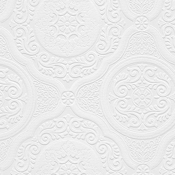 Spanish Architectural Ceiling Tile Raised Textured Paintable Wallpaper ...