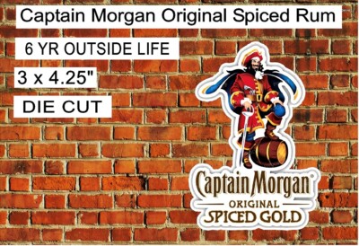 Captain Morgan Original Spiced Rum BARREL Laminated Decal Sticker | eBay