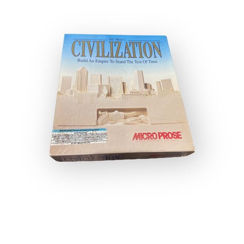 Sid Meiers Civilization I (IBM PC, Microprose, 1991) Big Box & Inserts ...