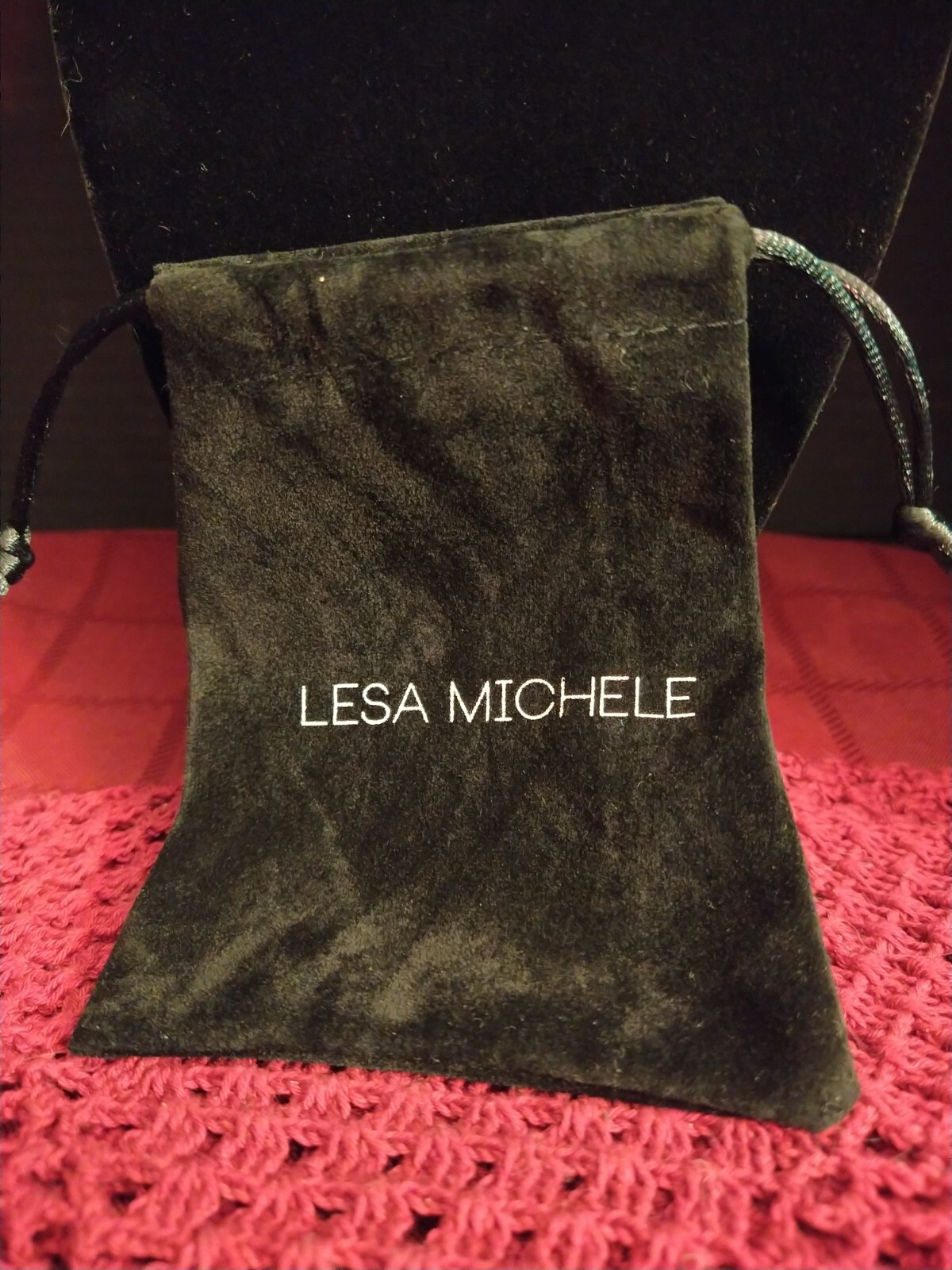 Lesa Michele Black Velvet Jewelry Dust Bag | eBay