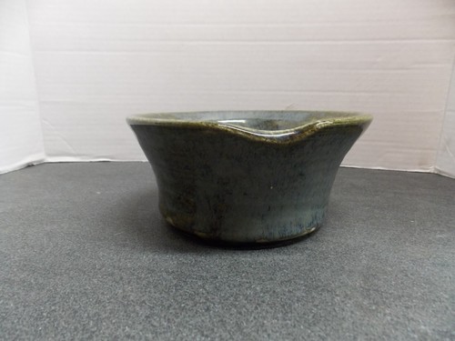 blue handmade ceramic clay pourable bowl decorative only | eBay