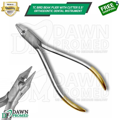 TC Bird Beak Plier With Cutter 5.5″ Orthodontic Dental Instrument ...