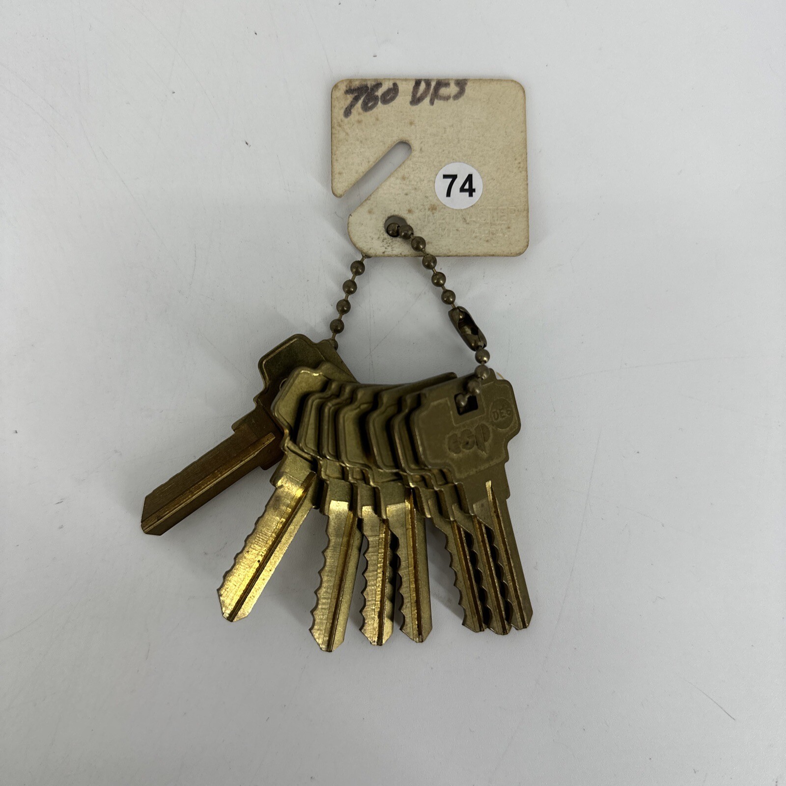 SET OF 8 ESP DE6 760DKS Lock Guide Master Key Set #0-7 | eBay