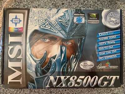 MSI NVIDIA GeForce 8500 GT (NX8500GTTD512EH) 512MB DDR2 SDRAM PCI ...