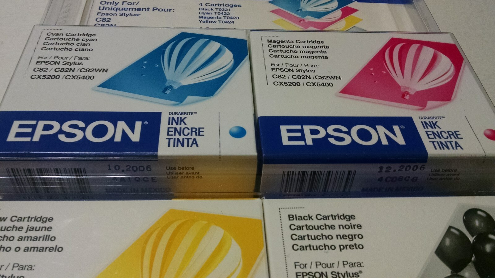 Expired Epson Ink Cartridges Epson Stylus Printer C82/C82N/C82WN/CX5200 ...