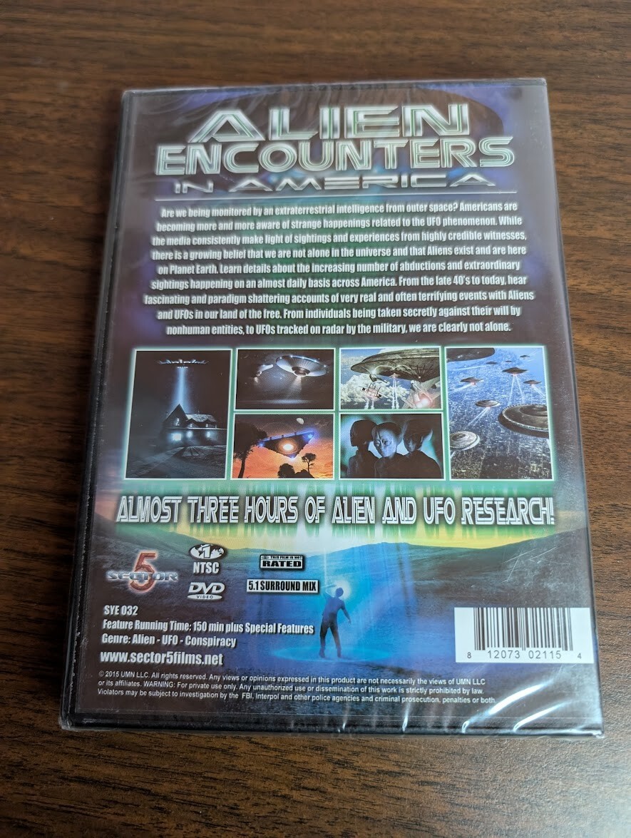 Alien Encounters in America: Ufos and Extraterrestrial Visitations (DVD ...