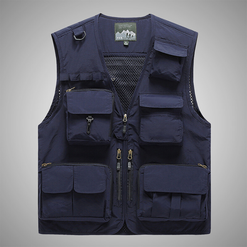 7XL Large Size Men's Quick Dry Vest Outdoor Travel Camping Photography ...