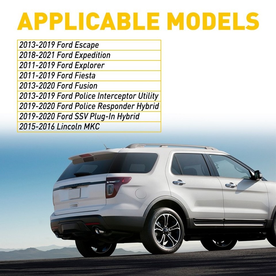 6000K White LED License Lights Plate for 2013-2019 Ford Fusion Explorer ...