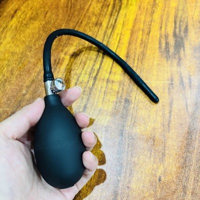 Inflatable Urethral Sounding Stretcher Silicone Penis Plug Pump Dilator ...