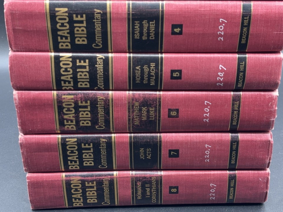Beacon Bible Commentary BBC 8 Volume Set Red Hardback 1960's | eBay