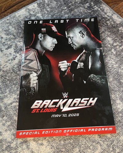 WWE Backlash John Cena Randy Orton Official 2025 Program Magazine NEW ...