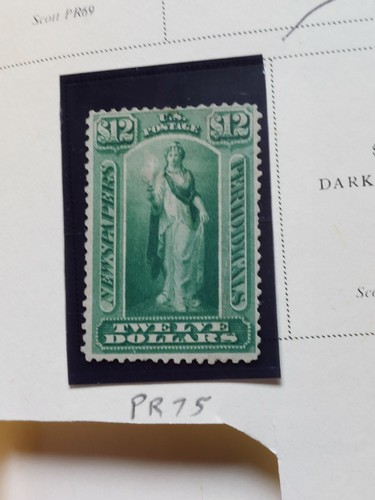 US NEWSPAPER STAMPS. PR 75 MINT, NO GUM | eBay