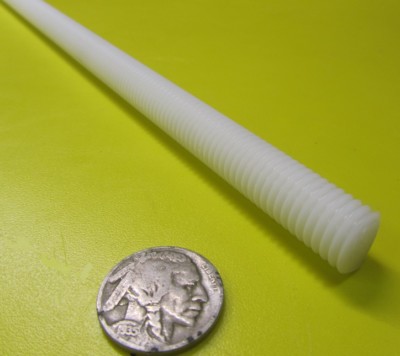 Delrin Acetal Threaded Rods RH, White, 1/2"-13 x 4 Foot Long | eBay
