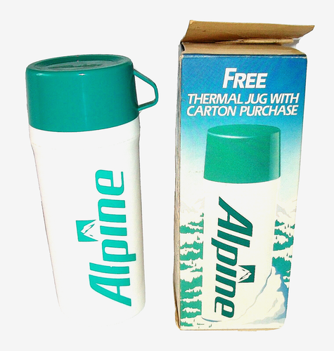 Alpine Cigarette Advertising Promotional Aladdin Thermal Jug New Opened ...