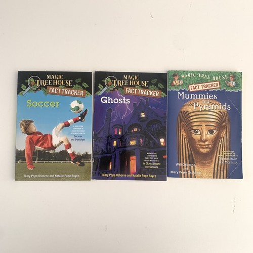 Lot of 3 Magic Tree House Fact Tracker Books - Ghosts, Mummies Pyramids ...
