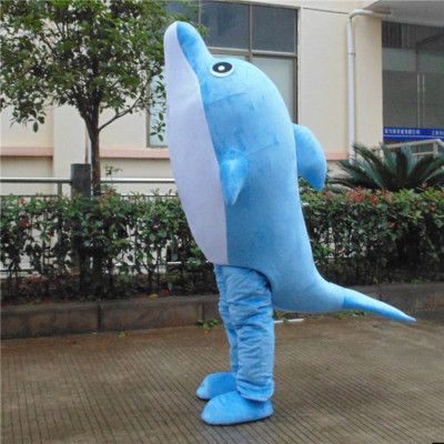 Halloween Dolphin Mascot Costume Unisex Suit Adult Dress Cosplay Party ...