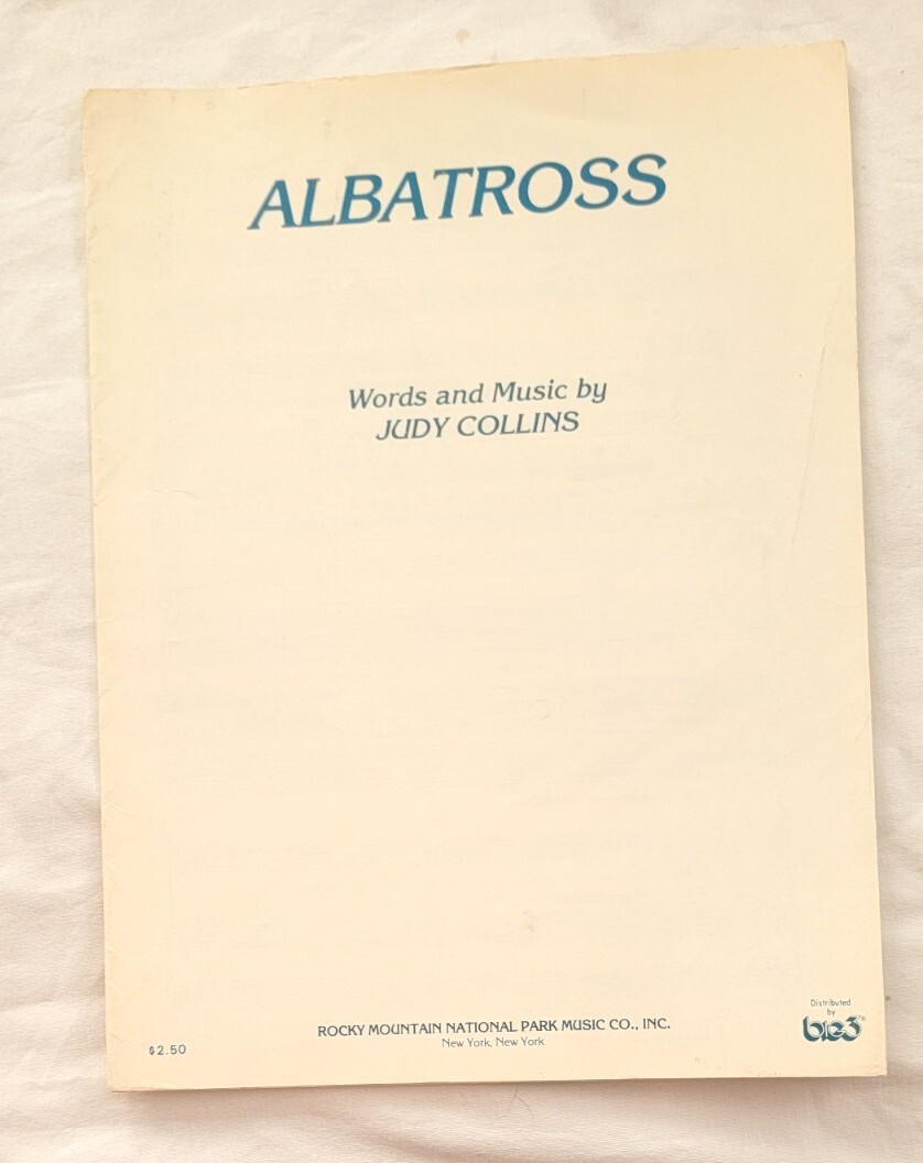 ALBATROSS Sheet Music Vintage 1967 Judy Collins Song Guitar Folk Pop | eBay