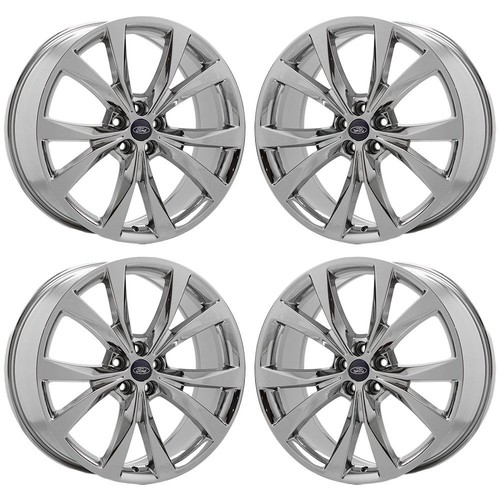 21" Ford Edge Bright Chrome wheels rims Factory OEM set 10048 EXCHANGE ...