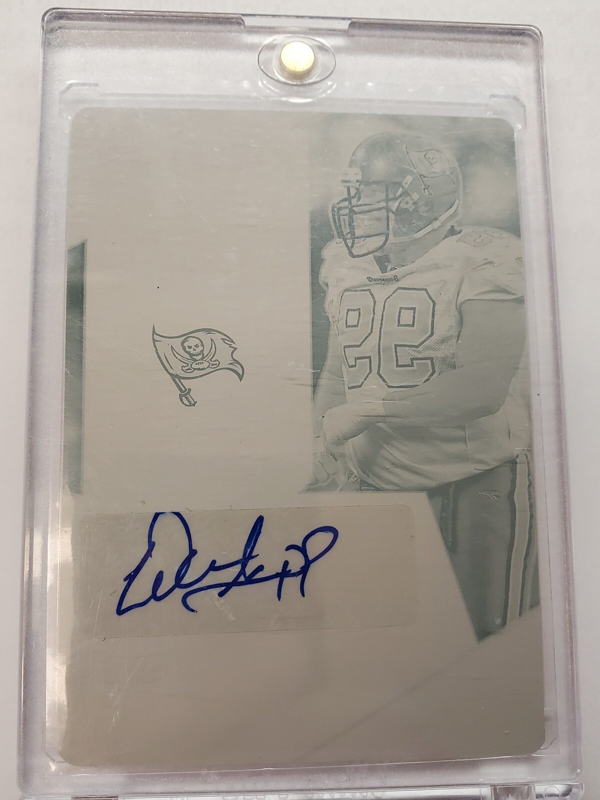 2018 Panini Contenders Optic Warren Sapp 1/1 Printing Plate Autograph ...