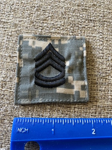US Army Sergeant First Class SFC E-7 Rank ACU Hook / Loop Patch INV6619 ...