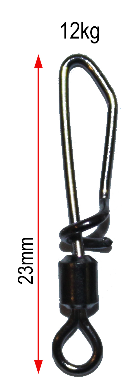 Fishing Quick Change Lure Clip Swivels 25-Pack Choose 6kg 8kg 10kg 12kg ...