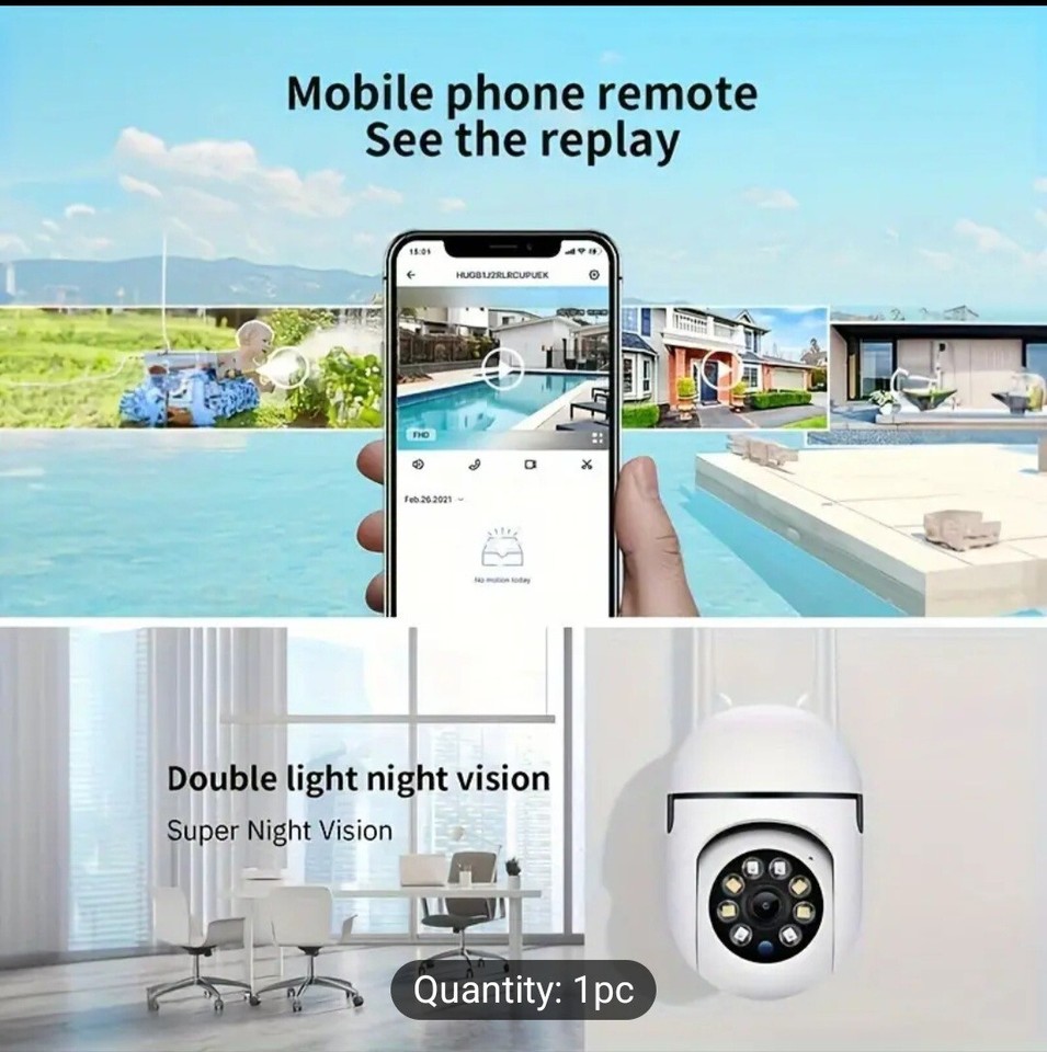 Teruhal 1080P HD Wireless Security Camera - Indoor/Outdoor, Wi-Fi ...