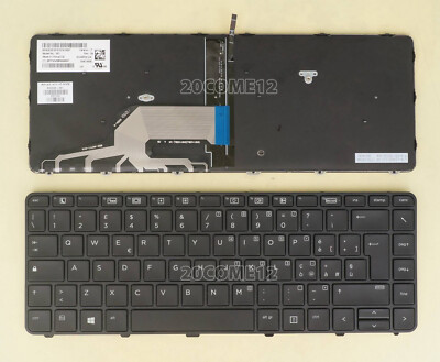 For HP ProBook 640 G2 645 G2 640 G3 645 G3 Keyboard backlit No Pointer ...