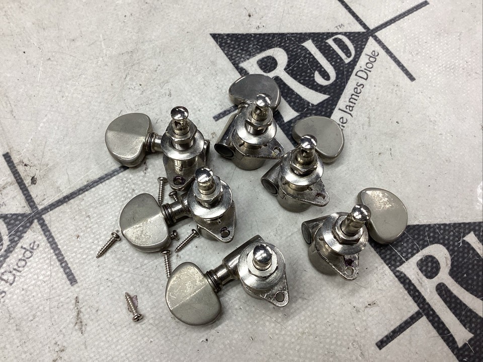 70’s Gibson Logo Grover USA Rotomatic Tuners 3x3 Tuning Keys Nickel | eBay